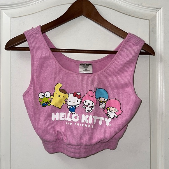 Hello Kitty | Tops | Hello Kitty And Friends Graphic Pink Womens Ribbed ...